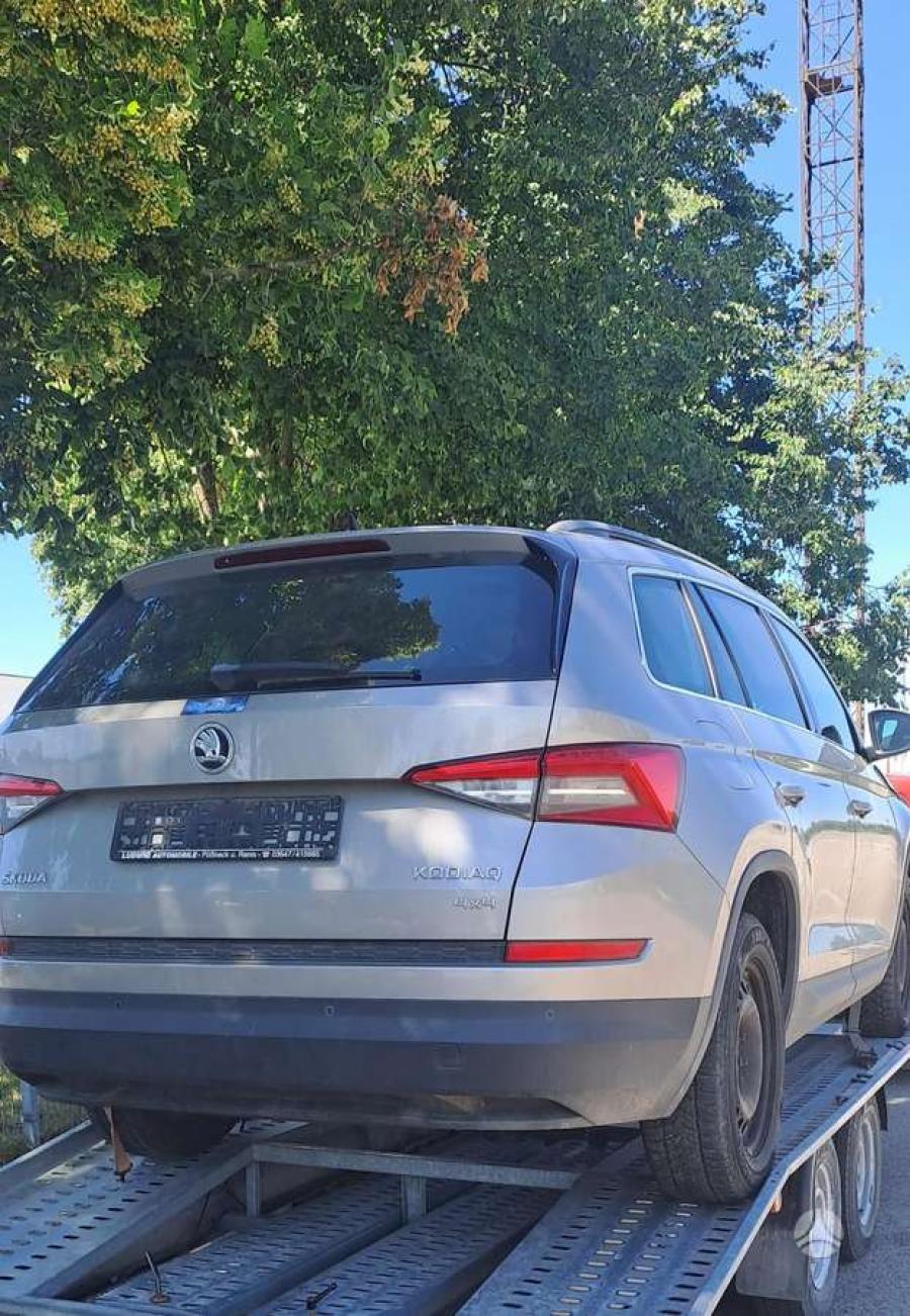 Grey Skoda Kodiaq 2017 in Marijampole, with an engine capacity of 1.40 L and mileage of 131 thousand km for 6999 €, photo 1 on AUTOMOTO.COM.LV