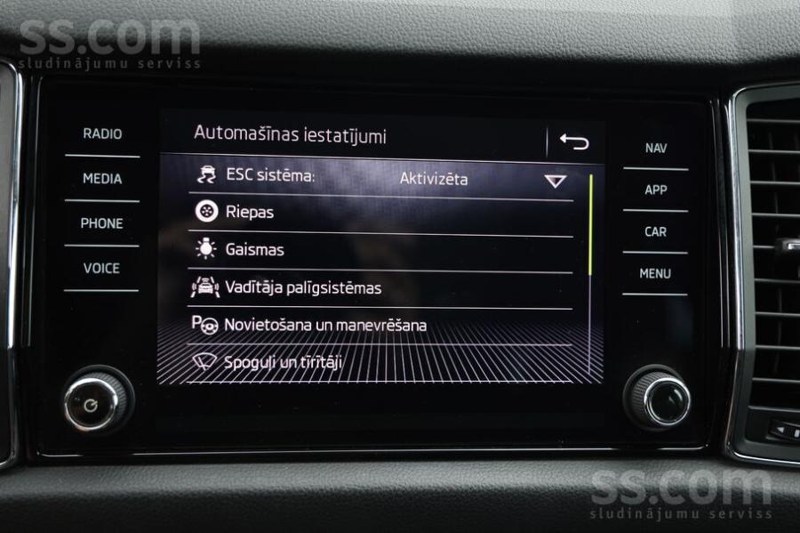 Grey Skoda Kodiaq 2017 in Tukums, with an engine capacity of 2.00 L and mileage of 247 thousand km for 15500 €, photo 18 on AUTOMOTO.COM.LV