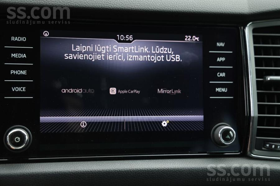 Grey Skoda Kodiaq 2017 in Tukums, with an engine capacity of 2.00 L and mileage of 247 thousand km for 15500 €, photo 21 on AUTOMOTO.COM.LV