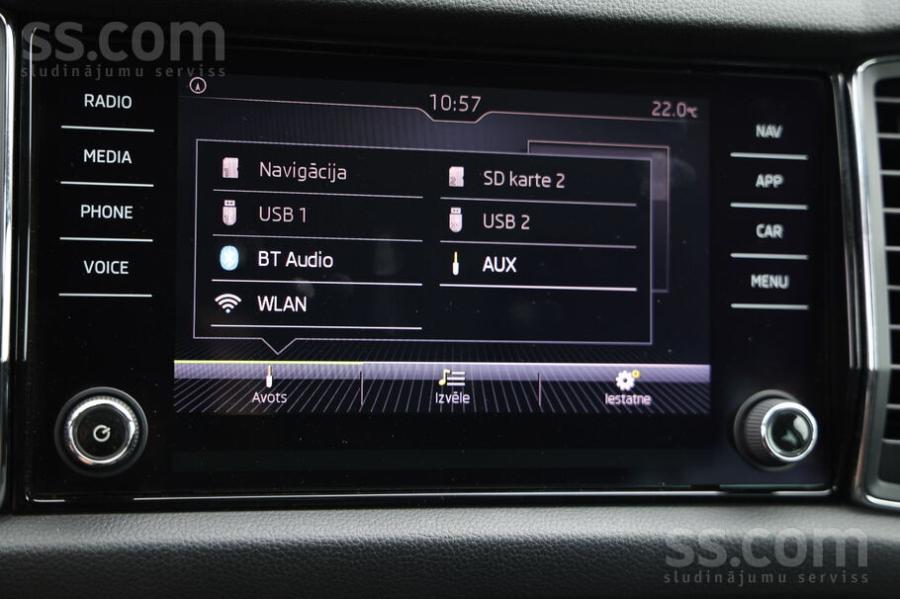 Grey Skoda Kodiaq 2017 in Tukums, with an engine capacity of 2.00 L and mileage of 247 thousand km for 15500 €, photo 22 on AUTOMOTO.COM.LV