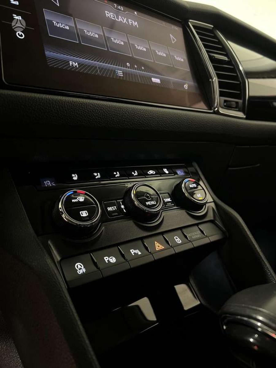 Grey Skoda Kodiaq 2017 in Klaipeda, with an engine capacity of 1.97 L and mileage of 242 thousand km for 18500 €, photo 13 on AUTOMOTO.COM.LV