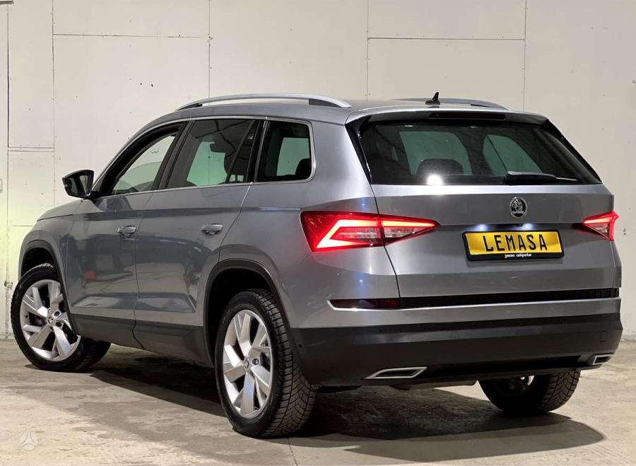 Grey Skoda Kodiaq 2017 in Klaipeda, with an engine capacity of 1.97 L and mileage of 242 thousand km for 18500 €, photo 20 on AUTOMOTO.COM.LV