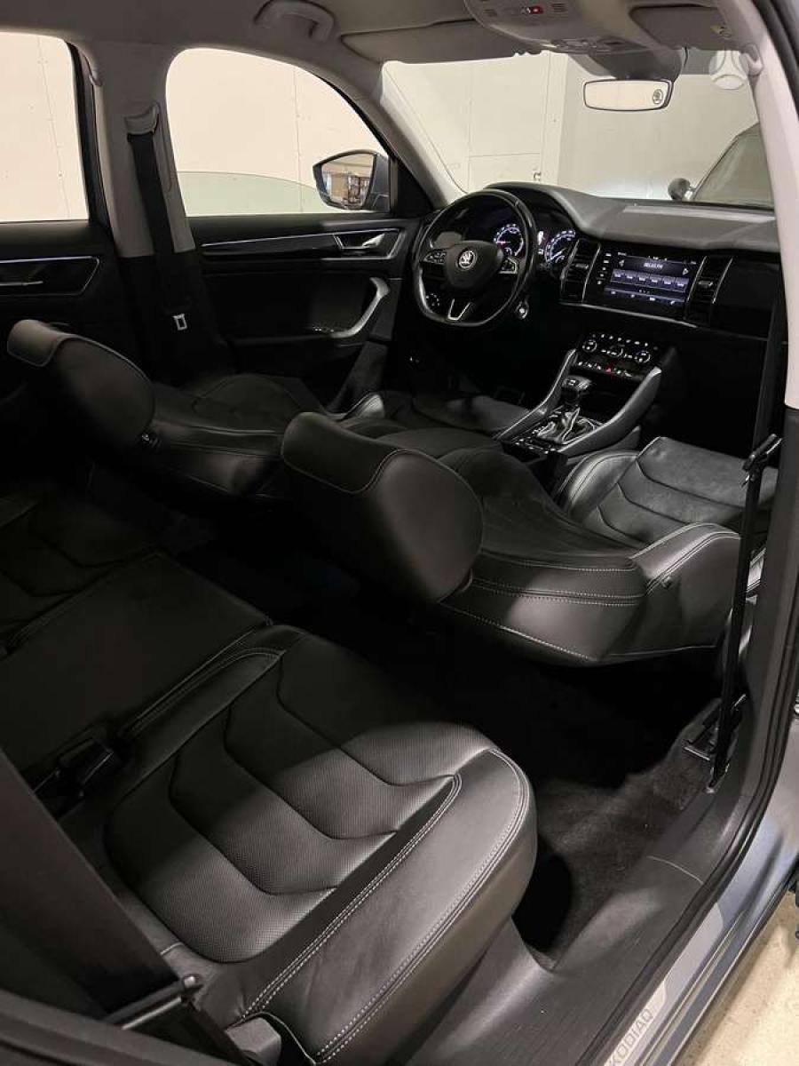 Grey Skoda Kodiaq 2017 in Klaipeda, with an engine capacity of 1.97 L and mileage of 242 thousand km for 18500 €, photo 25 on AUTOMOTO.COM.LV
