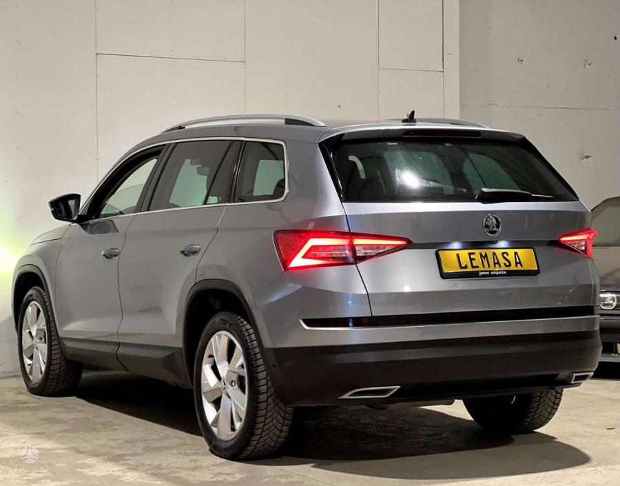 Grey Skoda Kodiaq 2017 in Klaipeda, with an engine capacity of 1.97 L and mileage of 242 thousand km for 18500 €, photo 27 on AUTOMOTO.COM.LV
