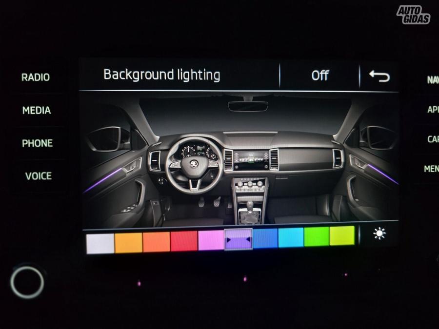 Pelēks Skoda Kodiaq 2017 Klaipėda, ar dzinēja tilpumu 2.00 L un nobraukumu 202 tūkst. km par 16800 €, foto 23 vietnē AUTOMOTO.COM.LV