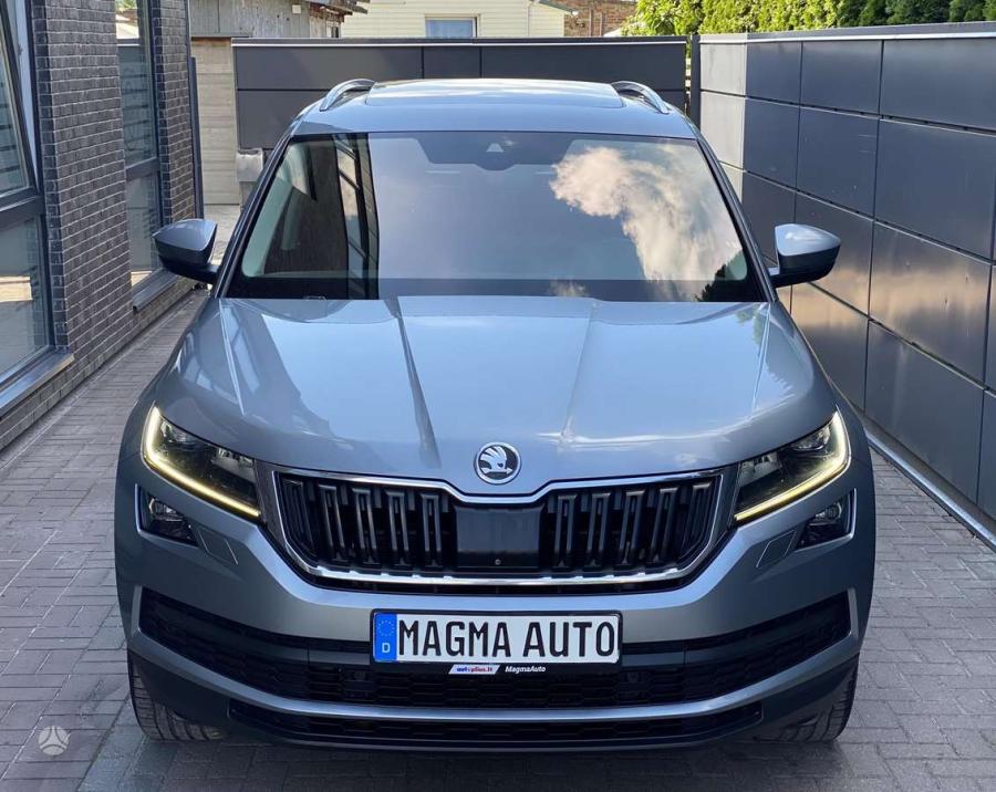Grey Skoda Kodiaq 2017 in Marijampole, with an engine capacity of 1.97 L and mileage of 278 thousand km for 17999 €, photo 4 on AUTOMOTO.COM.LV