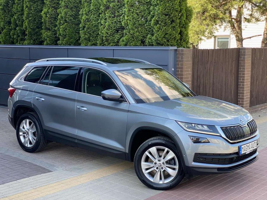 Grey Skoda Kodiaq 2017 in Marijampole, with an engine capacity of 1.97 L and mileage of 278 thousand km for 17999 €, photo 6 on AUTOMOTO.COM.LV