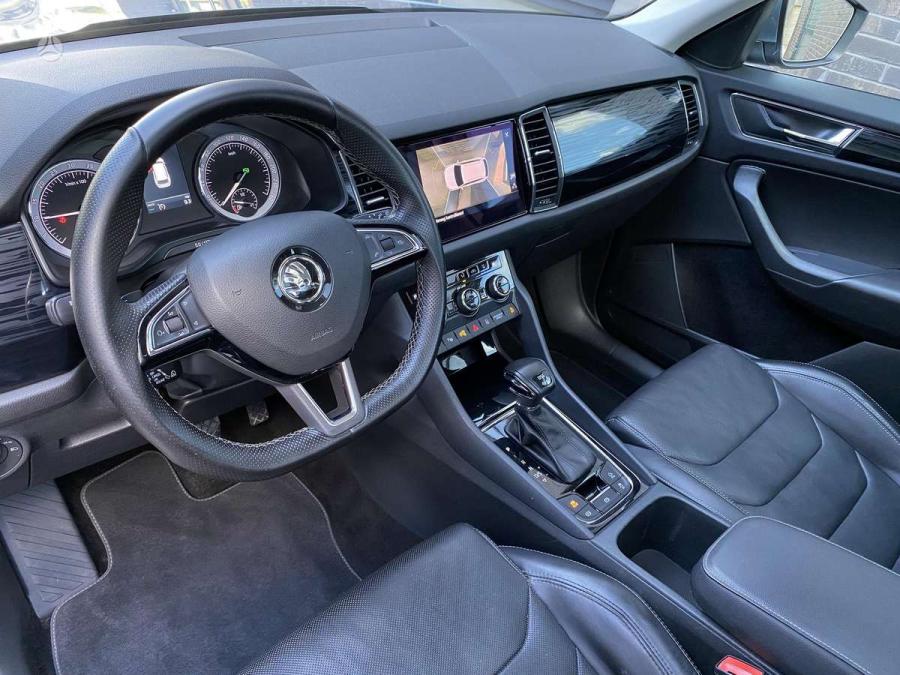 Grey Skoda Kodiaq 2017 in Marijampole, with an engine capacity of 1.97 L and mileage of 278 thousand km for 17999 €, photo 30 on AUTOMOTO.COM.LV