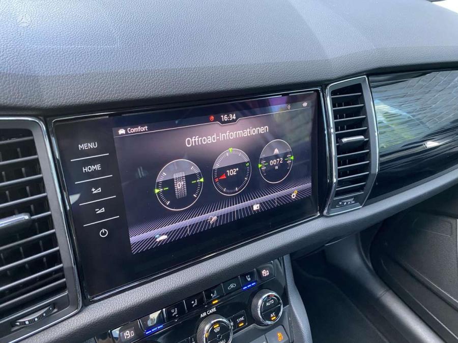 Grey Skoda Kodiaq 2017 in Marijampole, with an engine capacity of 1.97 L and mileage of 278 thousand km for 17999 €, photo 34 on AUTOMOTO.COM.LV