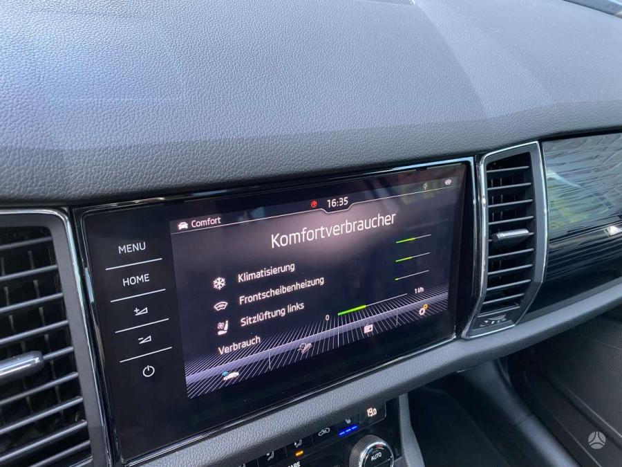 Grey Skoda Kodiaq 2017 in Marijampole, with an engine capacity of 1.97 L and mileage of 278 thousand km for 17999 €, photo 35 on AUTOMOTO.COM.LV