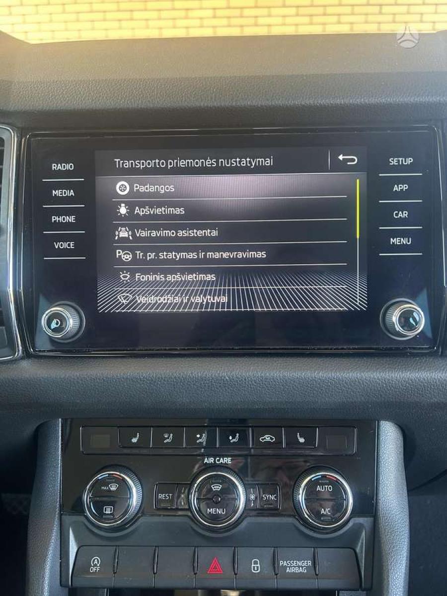 Pelēks Skoda Kodiaq 2017 Klaipėda, ar dzinēja tilpumu 1.97 L un nobraukumu 170 tūkst. km par 17200 €, foto 17 vietnē AUTOMOTO.COM.LV