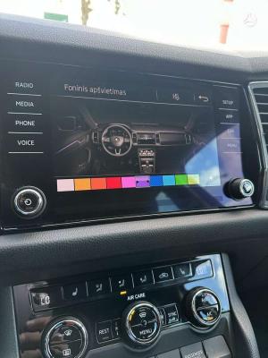 Grey Skoda Kodiaq 2017 in Klaipeda, with an engine capacity of 1.97 L and mileage of 120 thousand km for 18800 €, photo 23 on AUTOMOTO.COM.LV