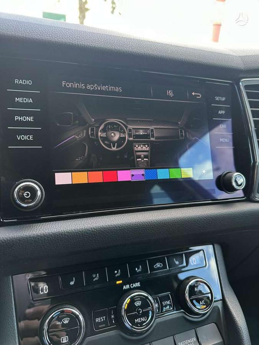 Grey Skoda Kodiaq 2017 in Klaipeda, with an engine capacity of 1.97 L and mileage of 120 thousand km for 18800 €, photo 23 on AUTOMOTO.COM.LV
