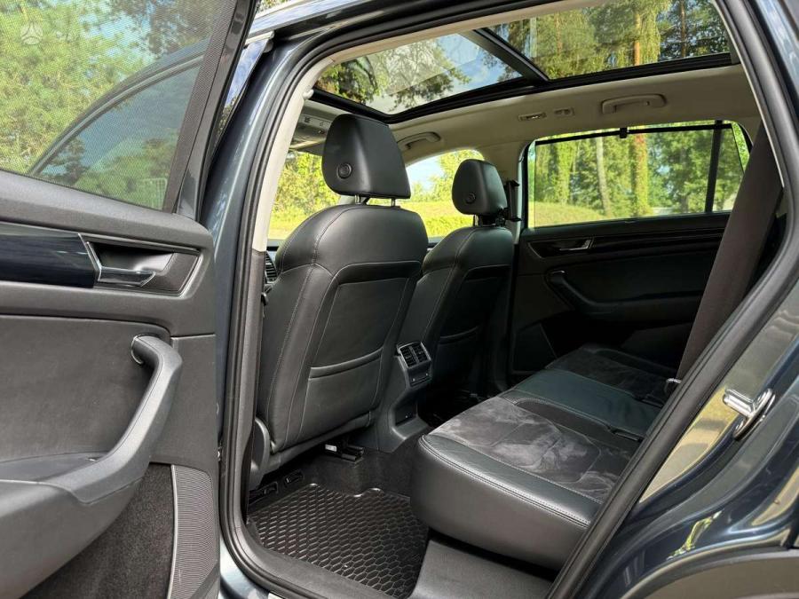 Grey Skoda Kodiaq 2017 in Prienai, with an engine capacity of 1.97 L and mileage of 280 thousand km for 14900 €, photo 27 on AUTOMOTO.COM.LV