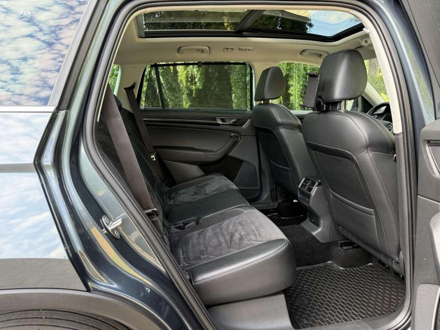 Grey Skoda Kodiaq 2017 in Prienai, with an engine capacity of 1.97 L and mileage of 280 thousand km for 14900 €, photo 28 on AUTOMOTO.COM.LV