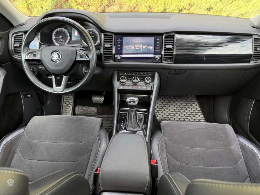 Grey Skoda Kodiaq 2017 in Prienai, with an engine capacity of 1.97 L and mileage of 280 thousand km for 14900 €, photo 30 on AUTOMOTO.COM.LV
