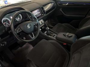 Grey Skoda Kodiaq 2017 in Prienai, with an engine capacity of 1.97 L and mileage of 280 thousand km for 14900 €, photo 46 on AUTOMOTO.COM.LV