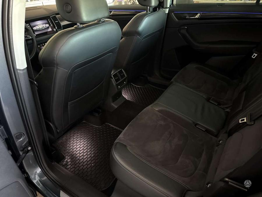 Grey Skoda Kodiaq 2017 in Prienai, with an engine capacity of 1.97 L and mileage of 280 thousand km for 14900 €, photo 48 on AUTOMOTO.COM.LV