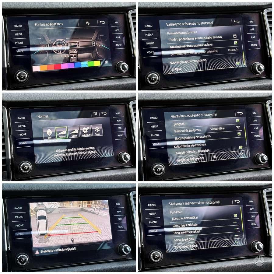 Grey Skoda Kodiaq 2017 in Prienai, with an engine capacity of 1.97 L and mileage of 280 thousand km for 14900 €, photo 55 on AUTOMOTO.COM.LV