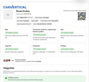 Grey Skoda Kodiaq 2017 in Prienai, with an engine capacity of 1.97 L and mileage of 280 thousand km for 14900 €, photo 59 on AUTOMOTO.COM.LV