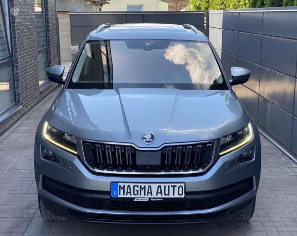 Grey Skoda Kodiaq 2017 in Marijampole, with an engine capacity of 1.97 L and mileage of 278 thousand km for 17950 €, photo 4 on AUTOMOTO.COM.LV