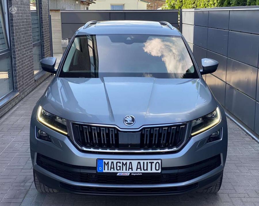 Grey Skoda Kodiaq 2017 in Marijampole, with an engine capacity of 1.97 L and mileage of 278 thousand km for 17950 €, photo 4 on AUTOMOTO.COM.LV