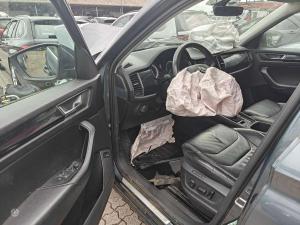 Grey Skoda Kodiaq 2017 in Kaunas, with an engine capacity of 1.97 L and mileage of 217 thousand km for 6999 €, photo 13 on AUTOMOTO.COM.LV
