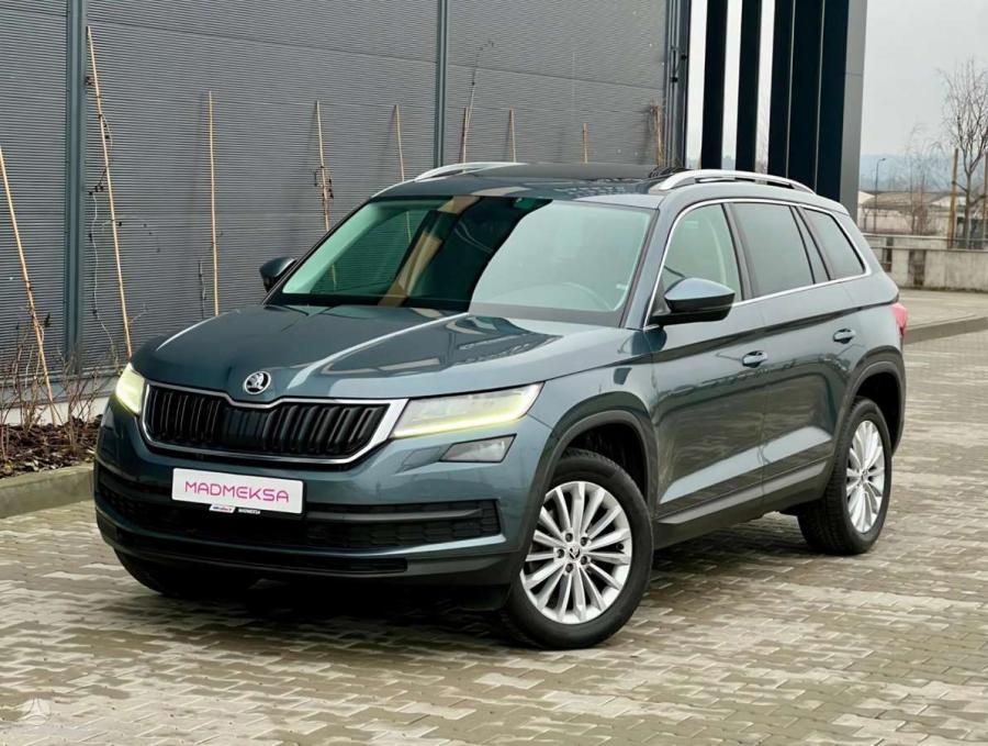 Grey Skoda Kodiaq 2018 in Vilnius, with an engine capacity of 1.50 L and mileage of 225 thousand km for 16950 €, photo 4 on AUTOMOTO.COM.LV
