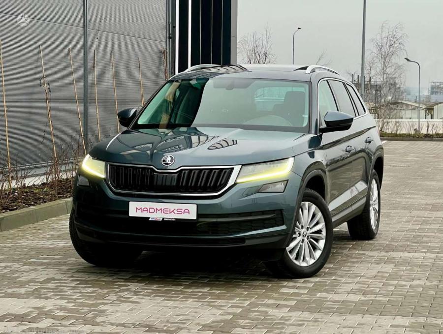 Grey Skoda Kodiaq 2018 in Vilnius, with an engine capacity of 1.50 L and mileage of 225 thousand km for 16950 €, photo 8 on AUTOMOTO.COM.LV