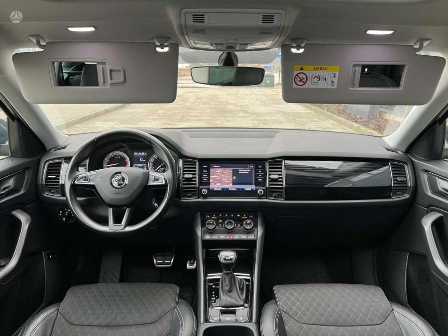 Grey Skoda Kodiaq 2018 in Vilnius, with an engine capacity of 1.50 L and mileage of 225 thousand km for 16950 €, photo 19 on AUTOMOTO.COM.LV