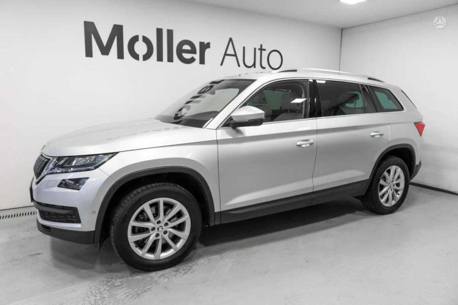 Grey Skoda Kodiaq 2018 in Vilnius, with an engine capacity of 2.00 L and mileage of 140 thousand km for 23550 €, photo 2 on AUTOMOTO.COM.LV