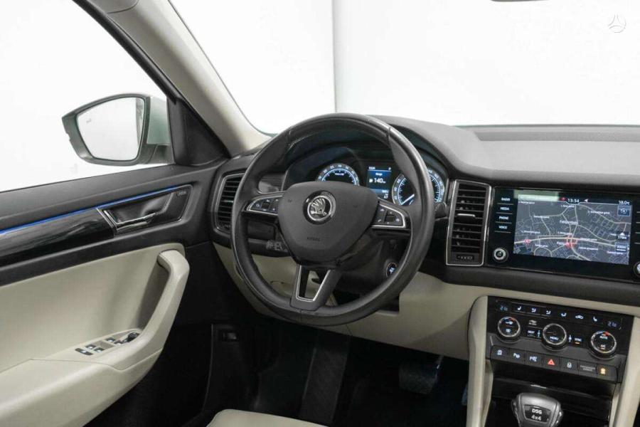 Grey Skoda Kodiaq 2018 in Vilnius, with an engine capacity of 2.00 L and mileage of 140 thousand km for 23550 €, photo 12 on AUTOMOTO.COM.LV