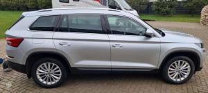 Grey Skoda Kodiaq 2018 in Rokiskis, with an engine capacity of 2.00 L and mileage of 144 thousand km for 24000 €, photo 2 on AUTOMOTO.COM.LV