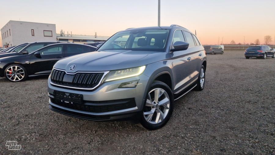 Grey Skoda Kodiaq 2018 in Marijampole, with an engine capacity of 2.00 L and mileage of 229 thousand km for 16950 €, photo 2 on AUTOMOTO.COM.LV