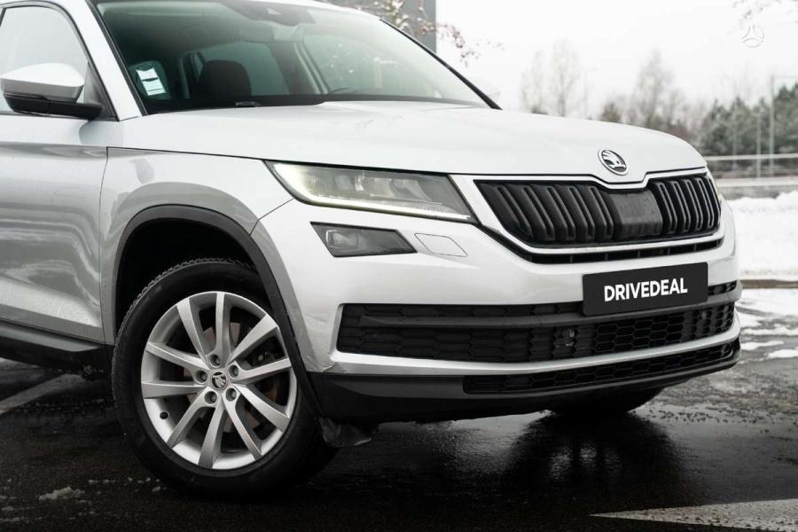 Grey Skoda Kodiaq 2018 in Vilnius, with an engine capacity of 1.97 L and mileage of 222 thousand km for 15300 €, photo 2 on AUTOMOTO.COM.LV