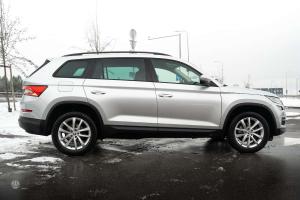 Grey Skoda Kodiaq 2018 in Vilnius, with an engine capacity of 1.97 L and mileage of 222 thousand km for 15300 €, photo 4 on AUTOMOTO.COM.LV