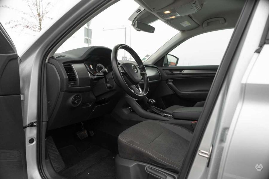 Grey Skoda Kodiaq 2018 in Vilnius, with an engine capacity of 1.97 L and mileage of 222 thousand km for 15300 €, photo 16 on AUTOMOTO.COM.LV