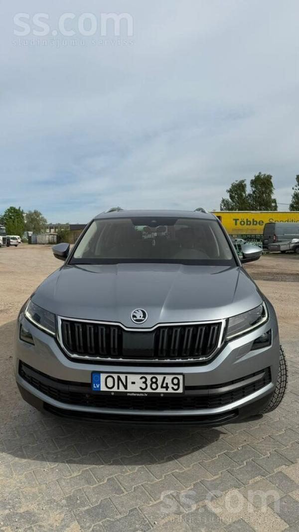 Grey Skoda Kodiaq 2018 in Riga, with an engine capacity of 2.00 L and mileage of 174 thousand km for 19000 €, photo 1 on AUTOMOTO.COM.LV