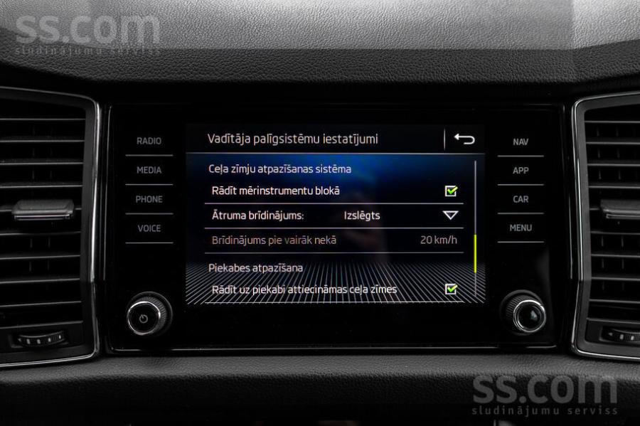 Pelēks Skoda Kodiaq 2018 Rīga, ar dzinēja tilpumu 2.00 L un nobraukumu 175 tūkst. km par 21490 €, foto 27 vietnē AUTOMOTO.COM.LV