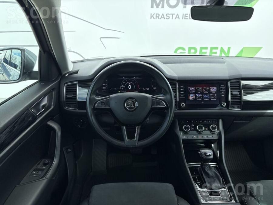 Grey Skoda Kodiaq 2018 in Riga, with an engine capacity of 1.50 L and mileage of 95 thousand km for 20900 €, photo 11 on AUTOMOTO.COM.LV