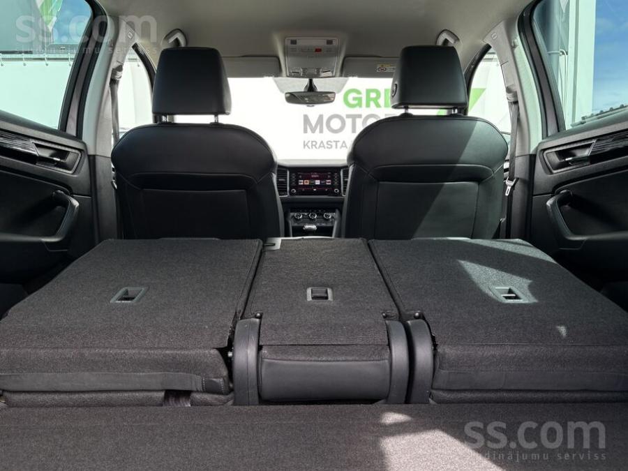 Grey Skoda Kodiaq 2018 in Riga, with an engine capacity of 1.50 L and mileage of 95 thousand km for 20900 €, photo 25 on AUTOMOTO.COM.LV