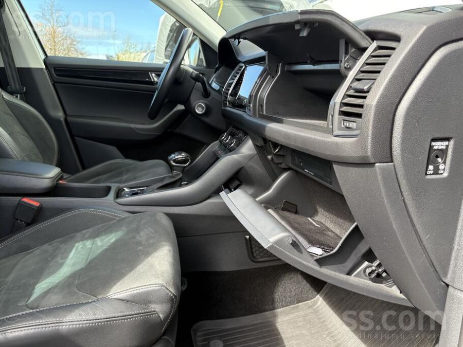 Grey Skoda Kodiaq 2018 in Riga, with an engine capacity of 1.50 L and mileage of 95 thousand km for 20900 €, photo 26 on AUTOMOTO.COM.LV