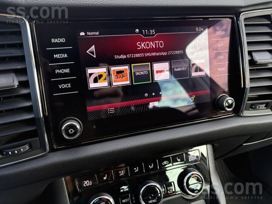 Grey Skoda Kodiaq 2018 in Riga, with an engine capacity of 1.50 L and mileage of 95 thousand km for 20900 €, photo 27 on AUTOMOTO.COM.LV