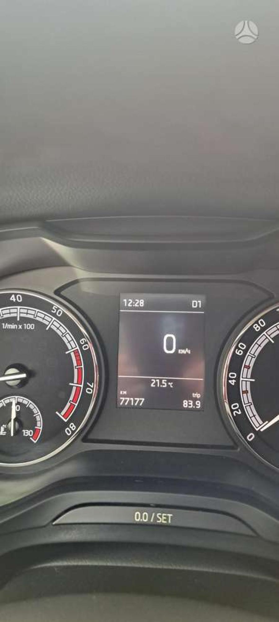 Grey Skoda Kodiaq 2018 in Vilnius, with an engine capacity of 1.50 L and mileage of 77 thousand km for 19490 €, photo 13 on AUTOMOTO.COM.LV
