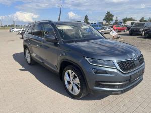 Grey Skoda Kodiaq 2018 in Marijampole, with an engine capacity of 1.97 L and mileage of 211 thousand km for 16900 €, photo 4 on AUTOMOTO.COM.LV