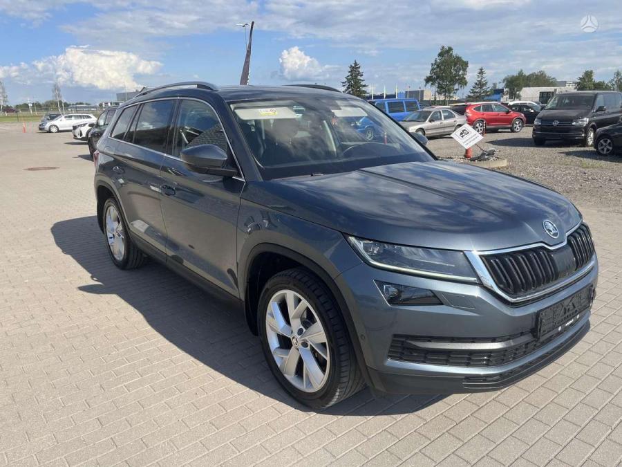 Grey Skoda Kodiaq 2018 in Marijampole, with an engine capacity of 1.97 L and mileage of 211 thousand km for 16900 €, photo 4 on AUTOMOTO.COM.LV