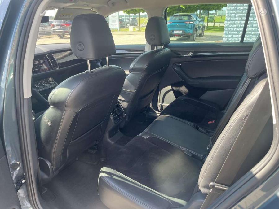 Grey Skoda Kodiaq 2018 in Marijampole, with an engine capacity of 1.97 L and mileage of 211 thousand km for 16900 €, photo 15 on AUTOMOTO.COM.LV