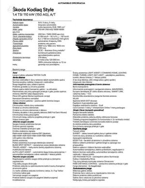 Серый Шкода Kodiaq 2018 в Вильнюс, объемом двигателя 1.40 л и пробегом 138 тыс. км за 17700 €, фото 32 на AUTOMOTO.COM.LV
