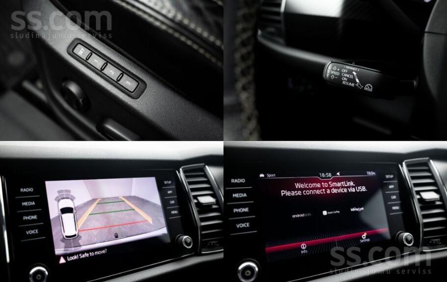 Серый Шкода Kodiaq 2018 в Таллин, объемом двигателя 2.00 л и пробегом 151 тыс. км за 22899 €, фото 15 на AUTOMOTO.COM.LV
