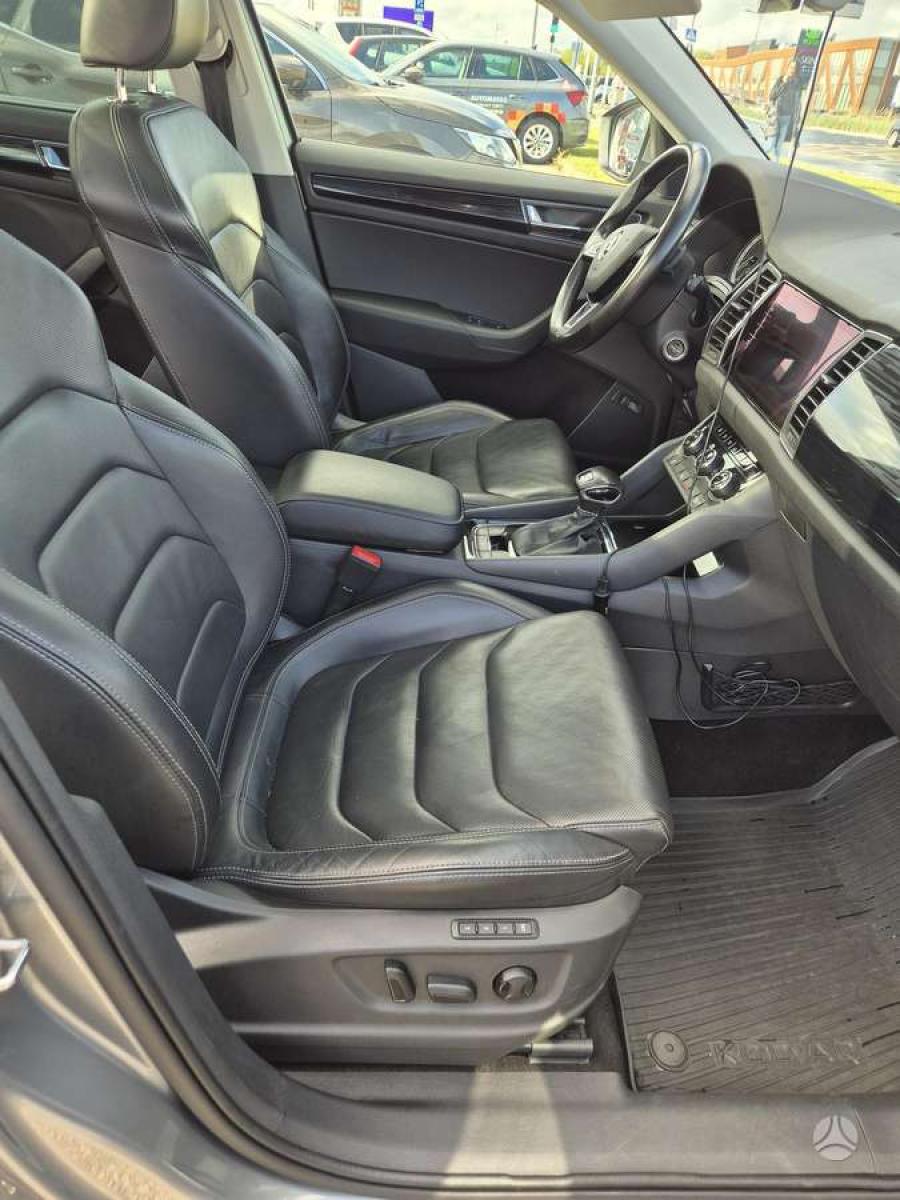 Pelēks Skoda Kodiaq 2018 Viļņa, ar dzinēja tilpumu 2.00 L un nobraukumu 225 tūkst. km par 16700 €, foto 13 vietnē AUTOMOTO.COM.LV